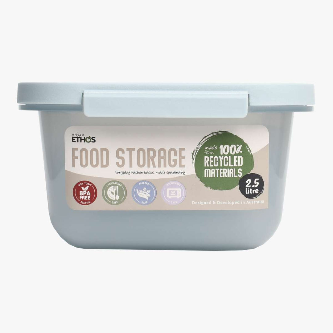 2.5L Rectangular Food Storage Container - Sky – Urban Ethos