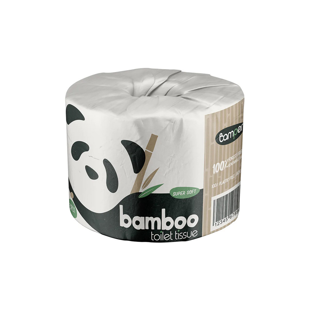 Bamper 100% Unbleached Bamboo - Single Toilet Roll – Urban Ethos