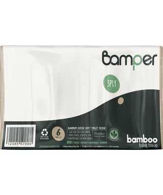 100% Bamboo Premium Toilet Paper - 6 Pack – Urban Ethos