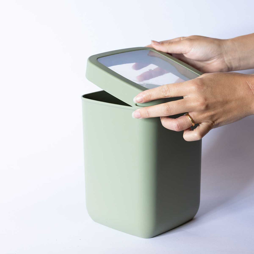 4L Square Tall Container - Green – Urban Ethos